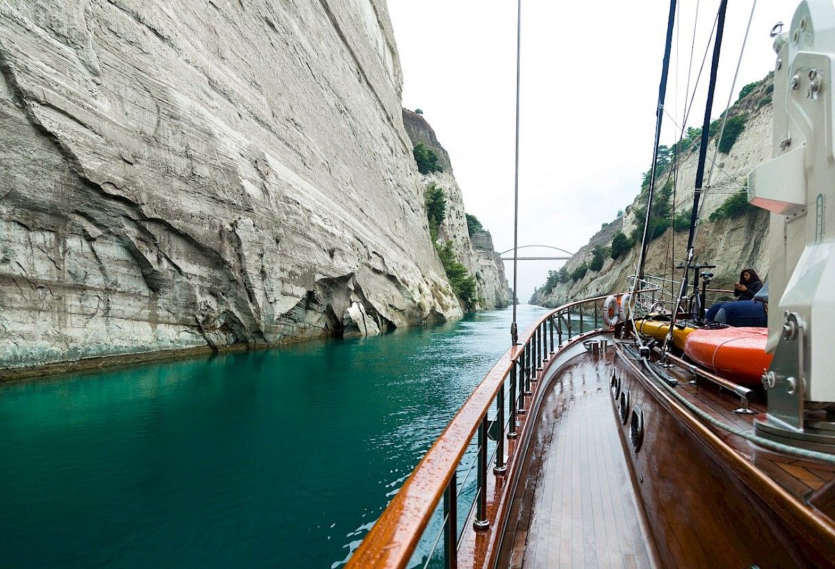 Cruising the Corinth Canal | Yacht Broker's Travel Memories | Contact ...