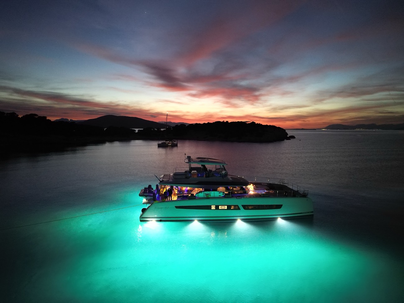 ALENA Power Catamaran in Greece, 1 Master, 4 Double Cabins, Crewed ...