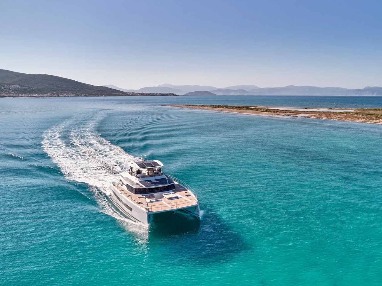 ALENA Power Catamaran in Greece, 1 Master, 4 Double Cabins, Crewed ...