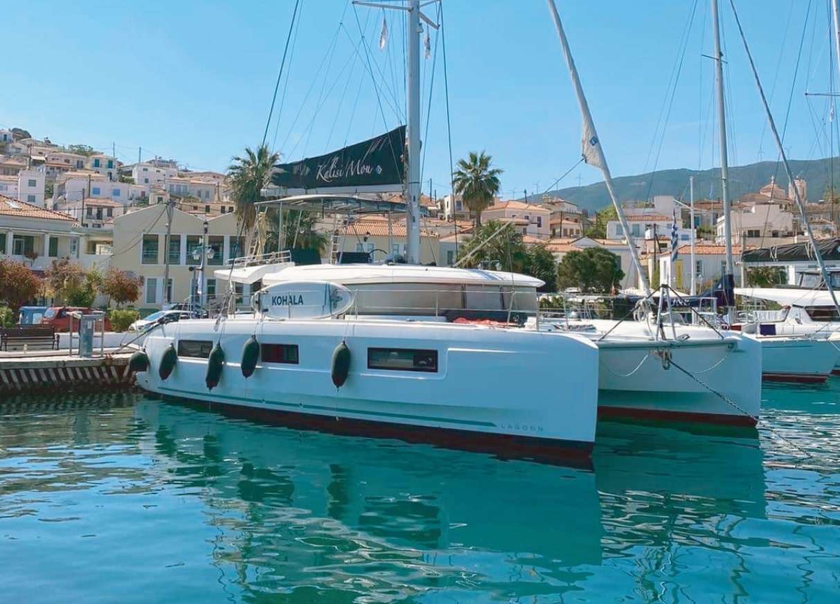 Catamaran in Greece KALISI MOU - Lagoon with Crew, Exclusive Service ...