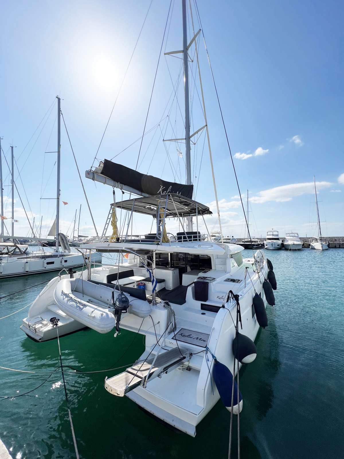 Catamaran in Greece KALISI MOU - Lagoon with Crew, Exclusive Service ...