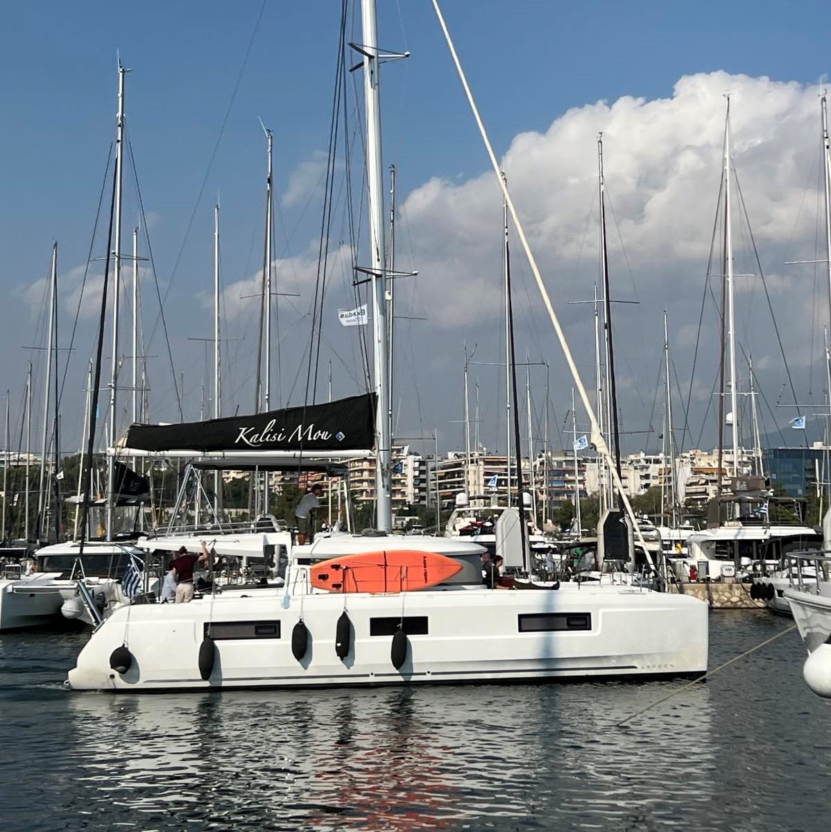 Catamaran in Greece KALISI MOU - Lagoon with Crew, Exclusive Service ...